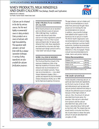 U.S. Whey Products, Milk Minerals and Dairy Calcium : | ThinkUSAdairy ...